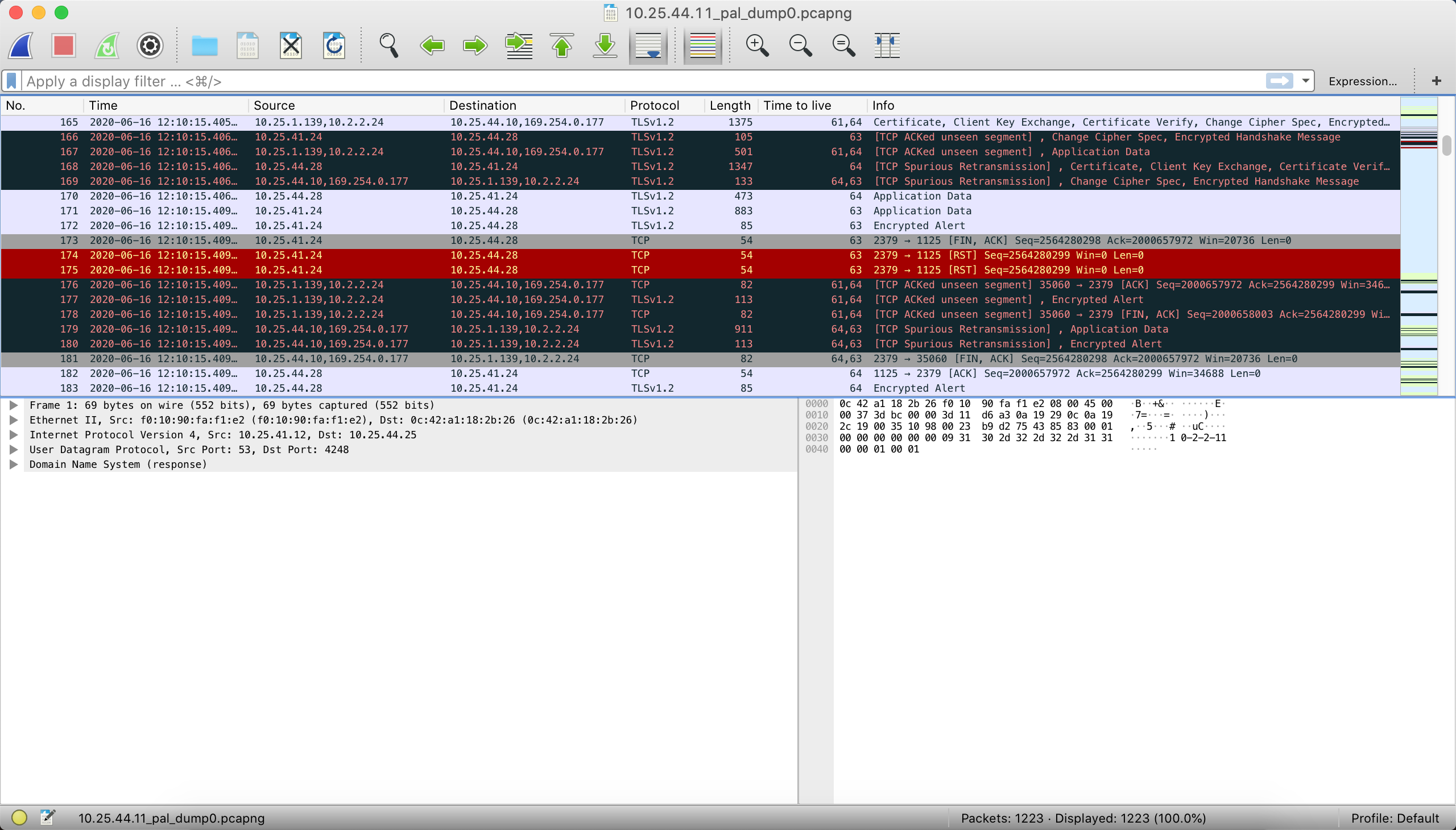 报文分析笔记---常见wireshark报文标记_fragmented ip protocol-CSDN博客