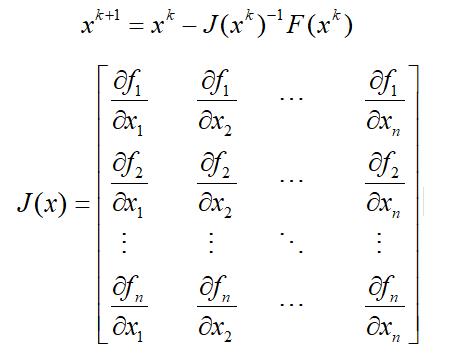 学习笔记-Newton-Raphson法求解多元非线性方程组及matlab案例代码_newton-raphson matlab求解非线性方程组-CSDN博客