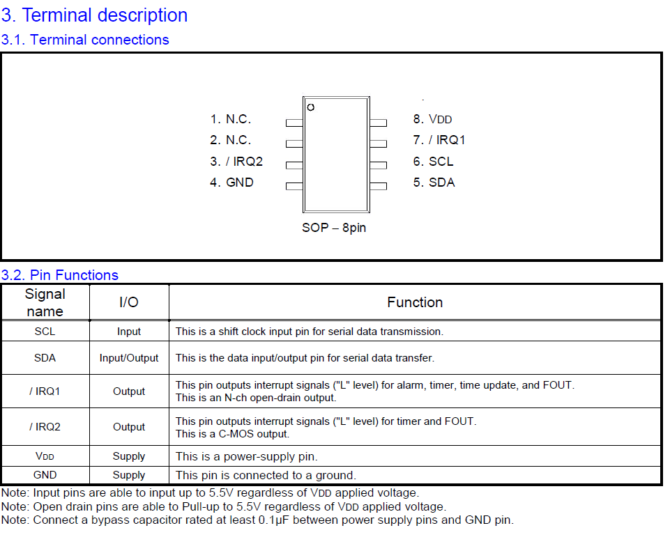 EPSON RX8010SJ RTC 简要功能说明及性能参数_rx8010sj中文资料-CSDN博客
