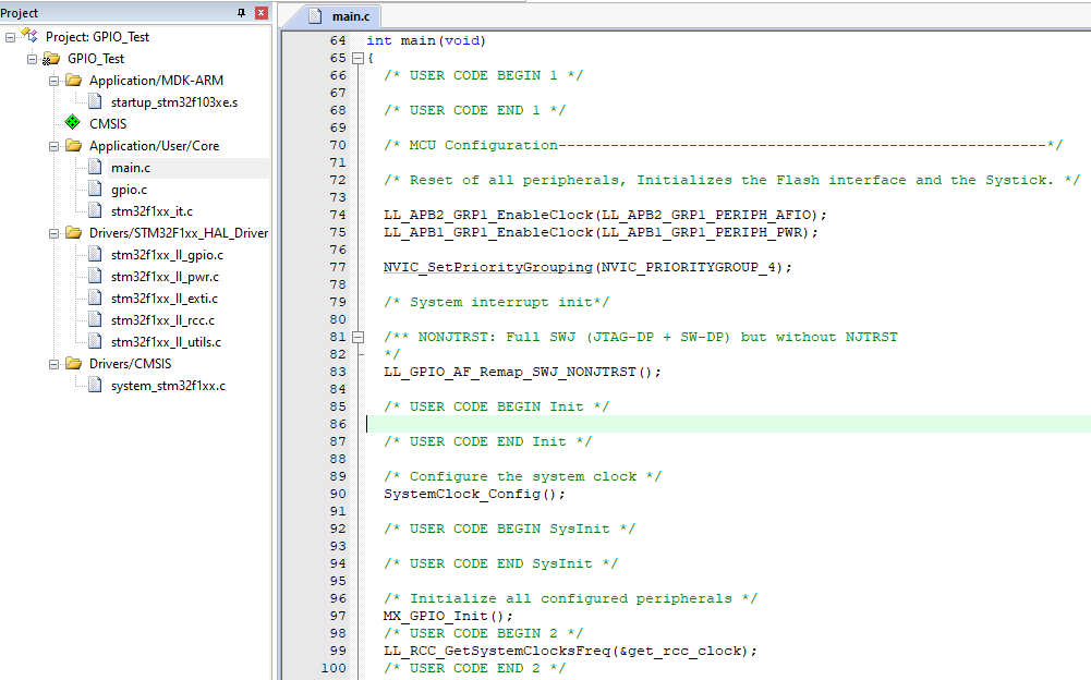 STM32CubeMX 实战教程：LED 灯、蜂鸣器、按键输入实验（LL 库）_设置ds0为心跳灯，闪烁周期为500ms。key0按下时，蜂鸣器响，并且ds1亮；key0松开时，蜂-CSDN博客