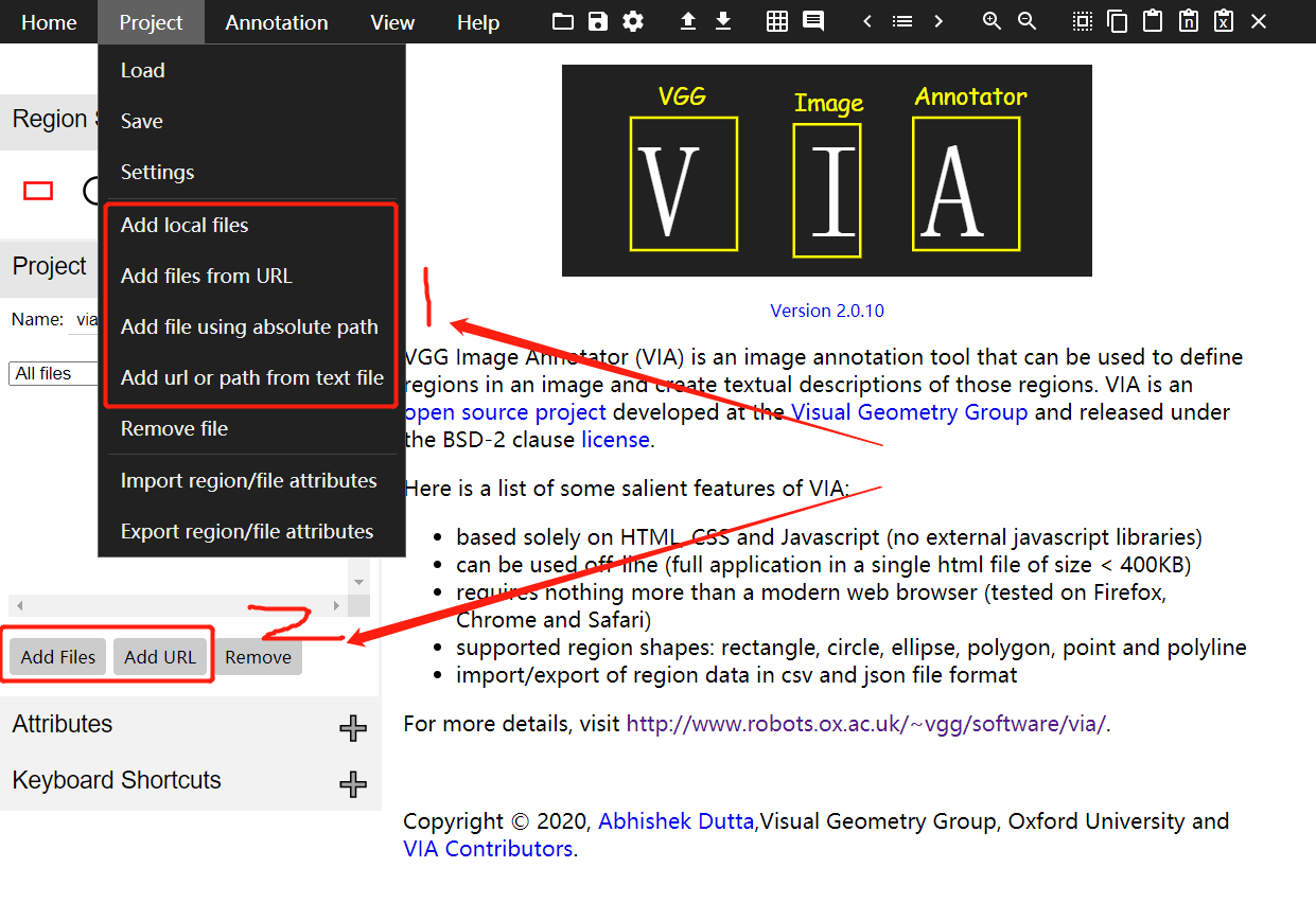 VGG Image Annotator (VIA) 使用笔记_vgg图像注释器-CSDN博客