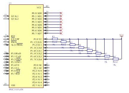 单片机 P0口、P1口 寄存器和引脚的不同_p0口有10个引脚-CSDN博客