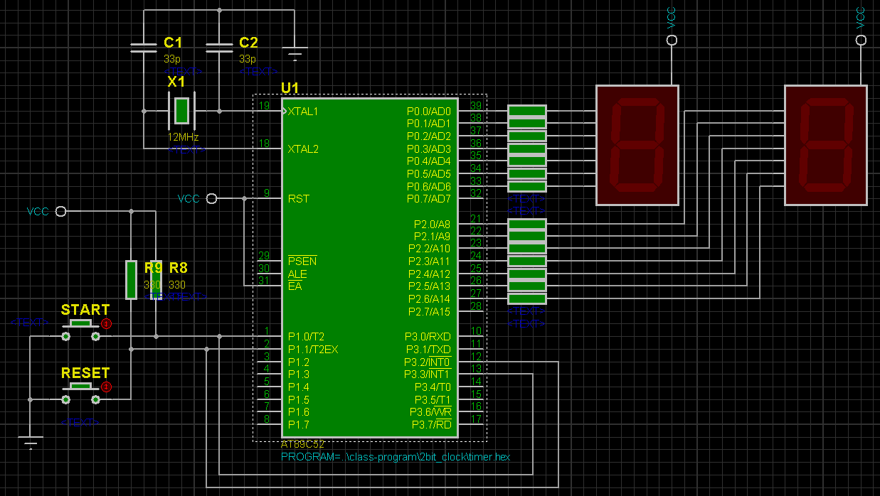 Single-chip microcomputer programming to achieve 2-digit stopwatch ...