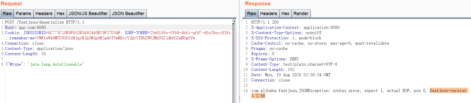 fastjson反序列化攻防_set property error, autocommit-CSDN博客