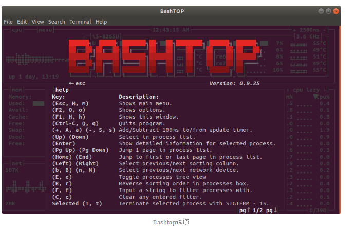 Bashtop – Linux的资源监视工具（亲测）-CSDN博客