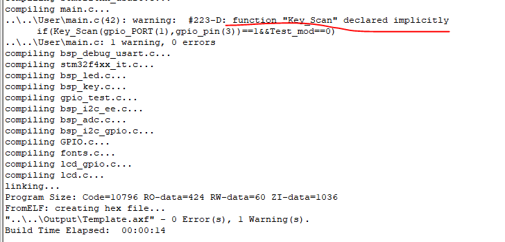 Warning 223 D Function Assert Param Declared Implicitly 程序员大本营