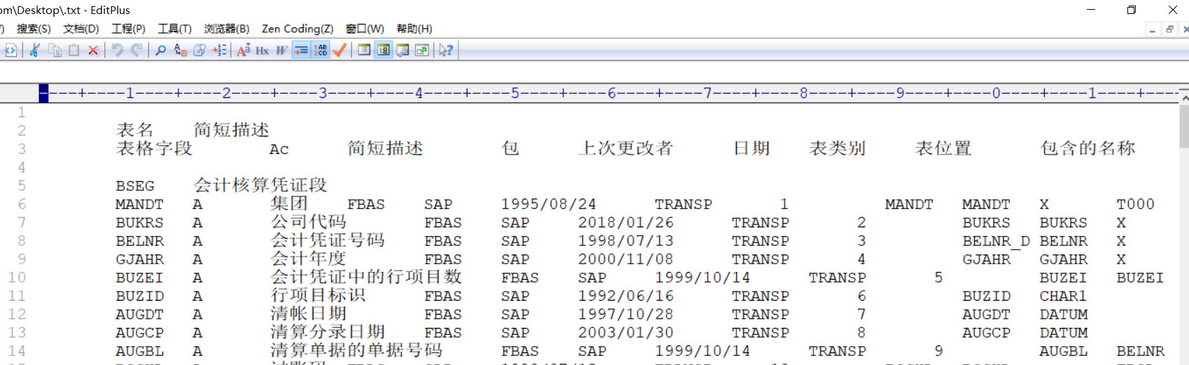 如何使用系统标准工具(SE15)导出表、结构、视图等字段明细清单到excel文件中_sap se15-CSDN博客