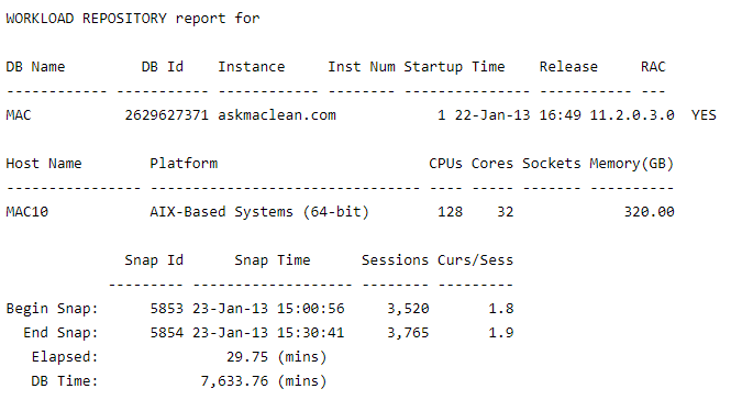 AWR学习记录_sql ordered by cluster wait time-CSDN博客
