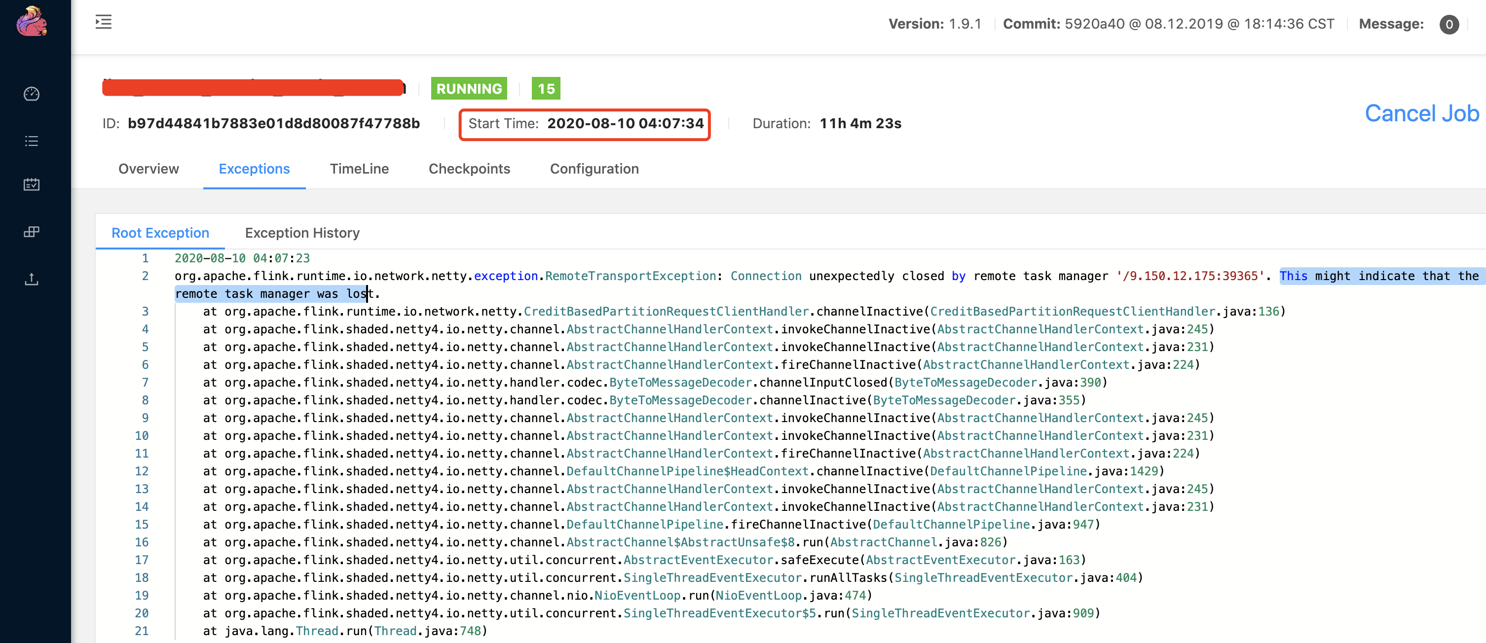 flink任务重启原因分析_this might indicate that the remote task manager w-CSDN博客