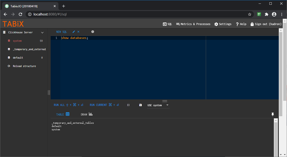 ClickHouse的可视化工具Tabix-CSDN博客