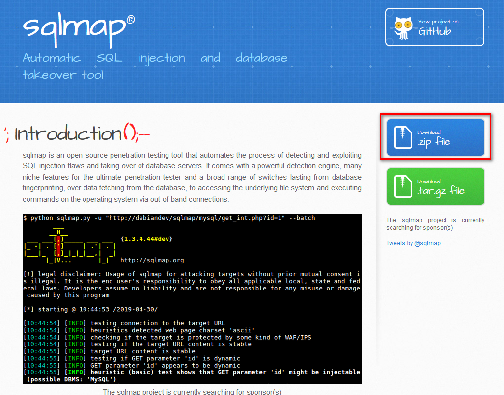 sqlmap的下载、安装_sqlmap官网下载-CSDN博客
