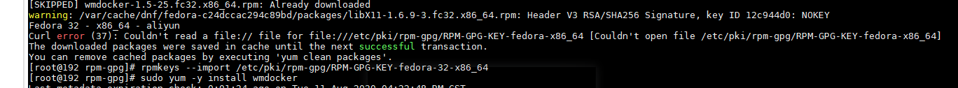 Fedora 32 解决/etc/pki/rpm-gpg/RPM-GPG-KEY-fedora-x86_64问题-CSDN博客