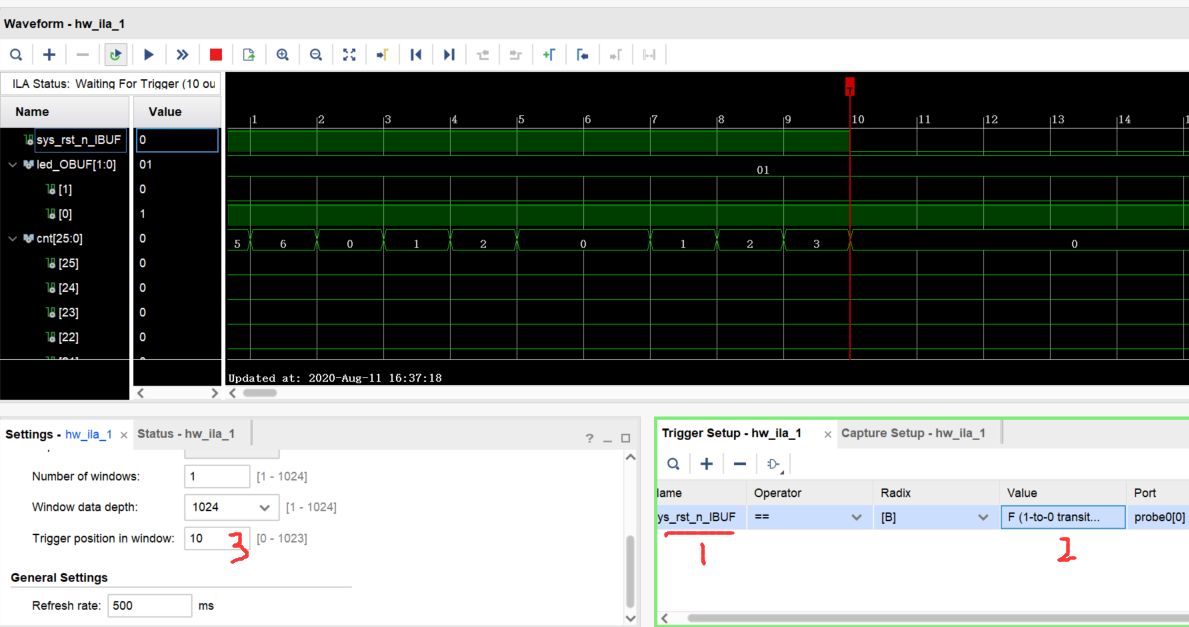 FPGA学习日记（五）ZYNQ——在线逻辑分析仪（ILA）硬件调试及simulator仿真软件的创建使用_zynq ila-CSDN博客