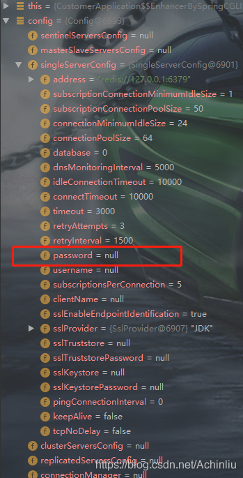 Springboot集成redissonstarter单机模式启动报错passwordpassword Masked Csdn博客 9074