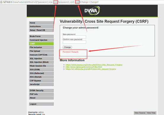 Dvwa csrf之low、medium、high级别漏洞实战_csrff初级中级高级漏洞-CSDN博客