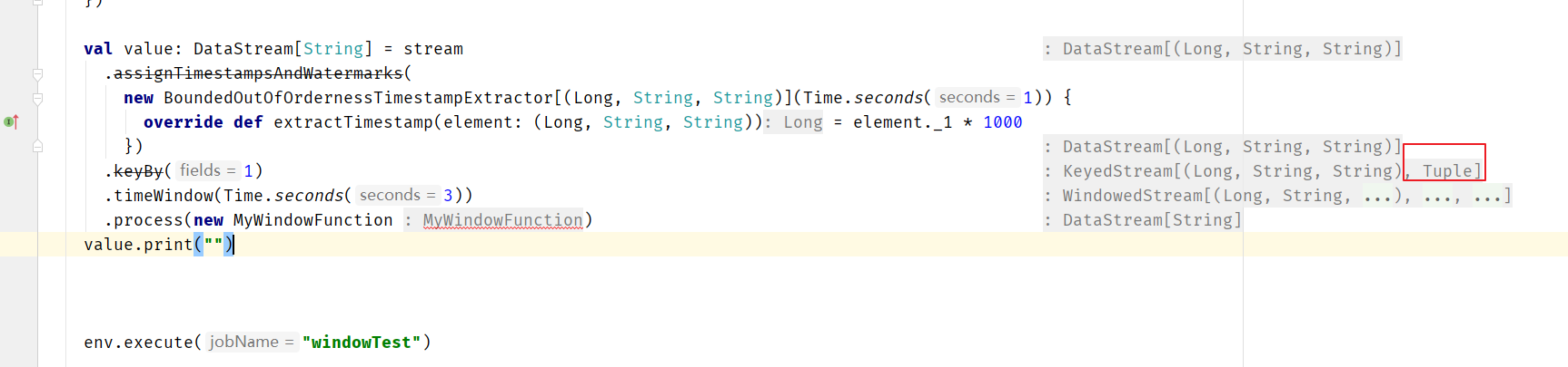 flink keyby三种设置required: org.apache.flink.streaming.api.scala.function.ProcessWindowFunction ...