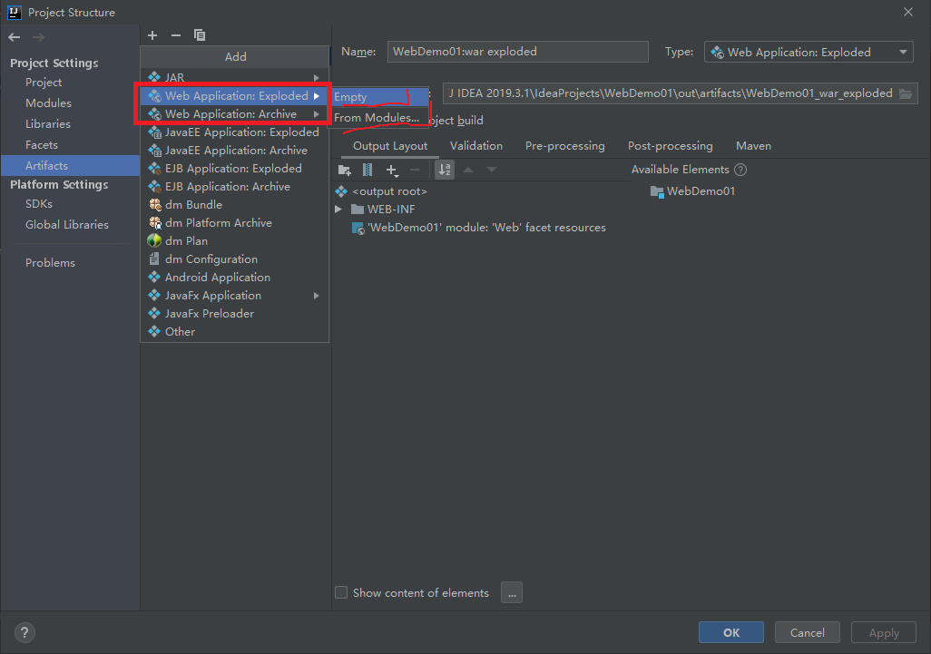 IDEA项目发布中，Web Application:Exploded和Web Application:Archive的详细解释 - 程序员大本营
