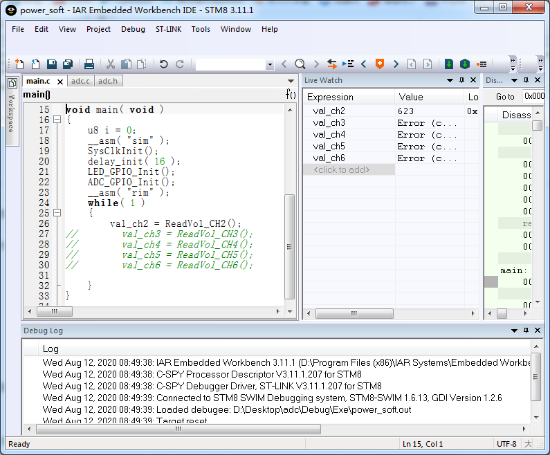 STM8学习笔记---ADC多通道采样遇到问题及解决方法_多通道输入ad会因为采集不到信号吗-CSDN博客