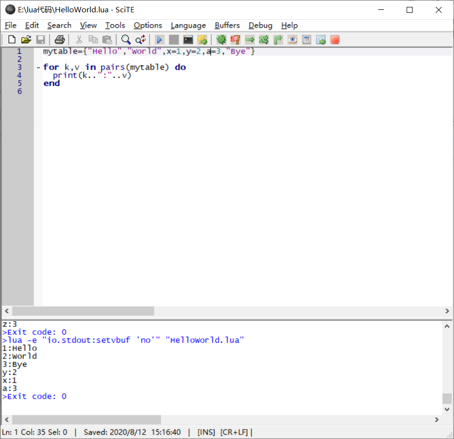 Lua中迭代函数pairs的打印顺序_lua pairs顺序-CSDN博客