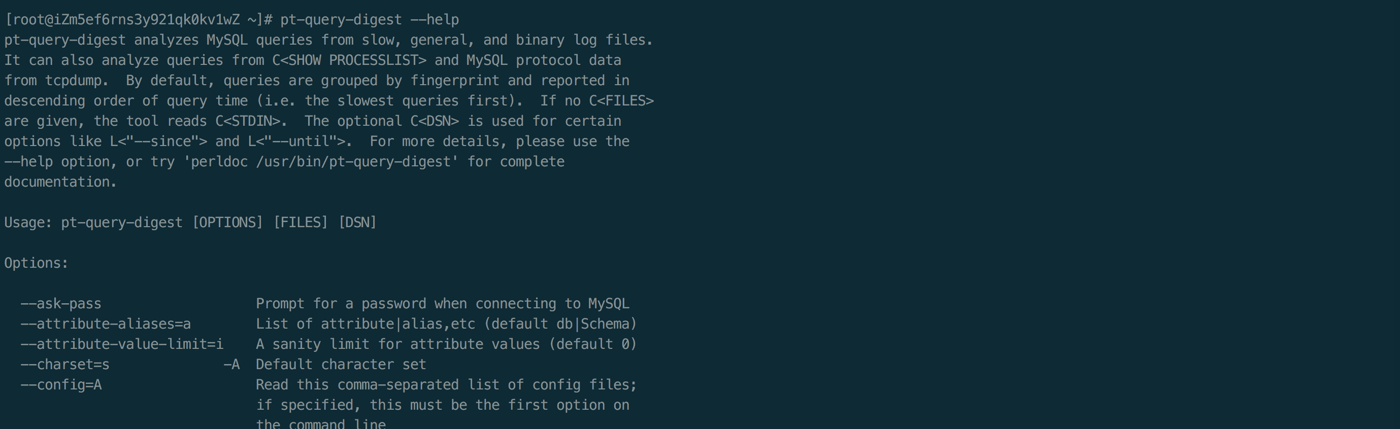 学习篇-mysql-优化04-pt-query-digest用法_pt-digest --limit-CSDN博客