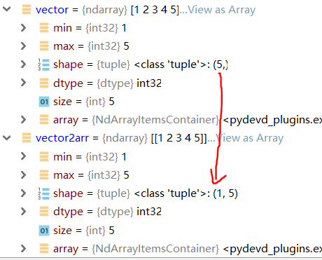 （1）python的数组和向量区别，python数组和向量的互相转换_python 向量转为数组-CSDN博客