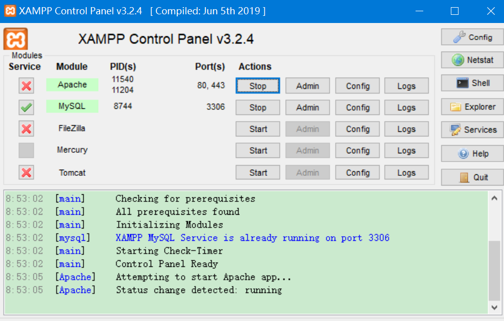 XAMPP创建数据库_曼珠沙华monster的博客-CSDN博客