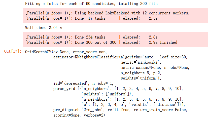 初步学习k-NN算法以及使用GridSearchCV进行调参_knn gridsearchcv-CSDN博客