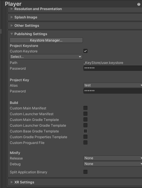 Unity Android 之 应用签名发布 Publishing Settings 中创建和自定义 keystore 的简单方法（内附说明和操作步骤）_keystores dedicated ...