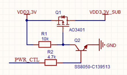 【电子电路】AO3401控制3.3V 5V电源电路_ao3401开关电路-CSDN博客