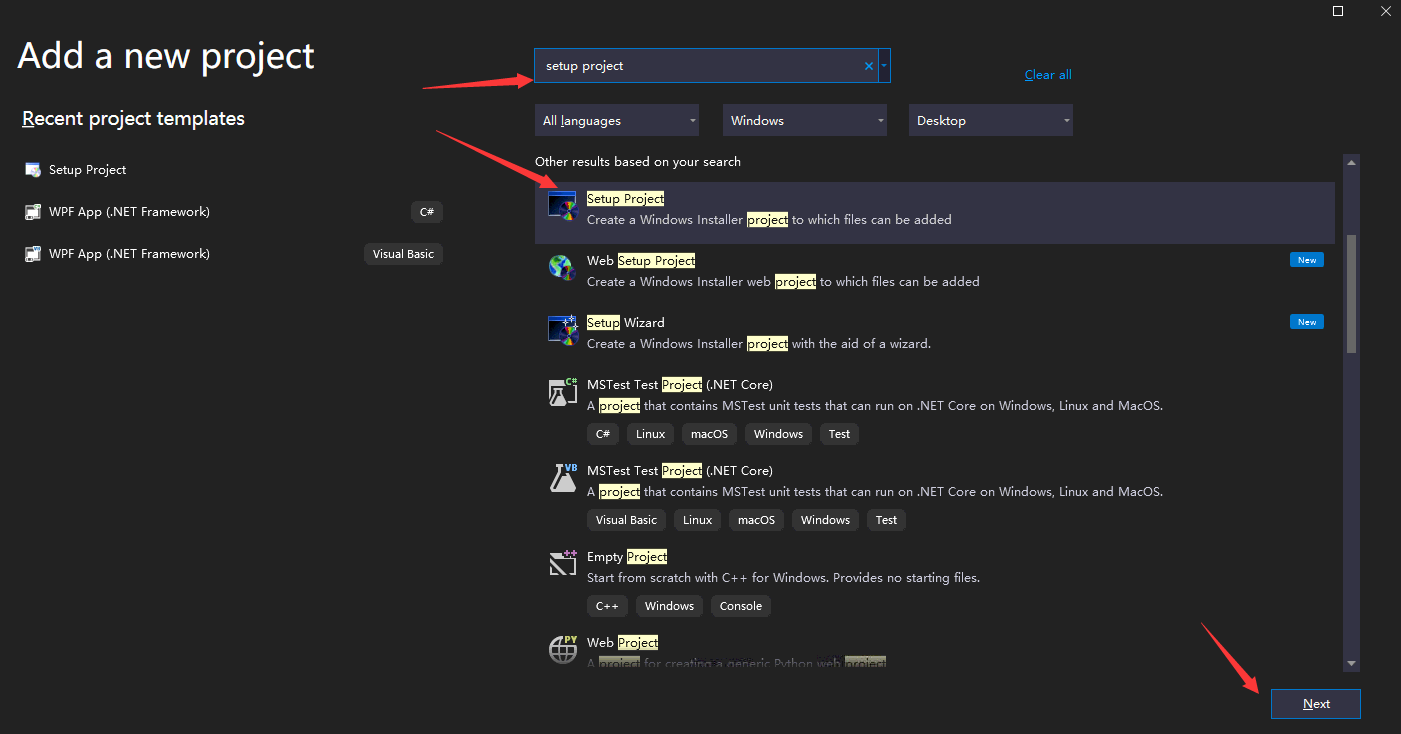 VS2019 项目打包发布(可安装到操作系统)_s2019 microsoft visual studio installer ...