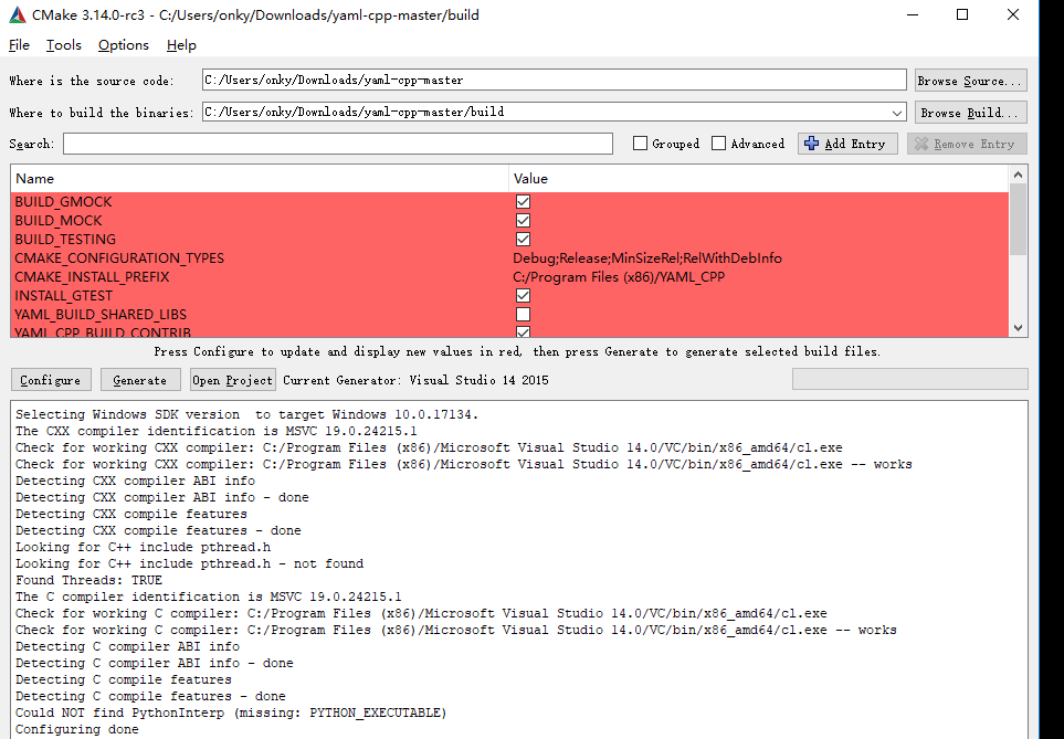windows c++配置yaml库_yaml-cpp/yaml.h file not found-CSDN博客