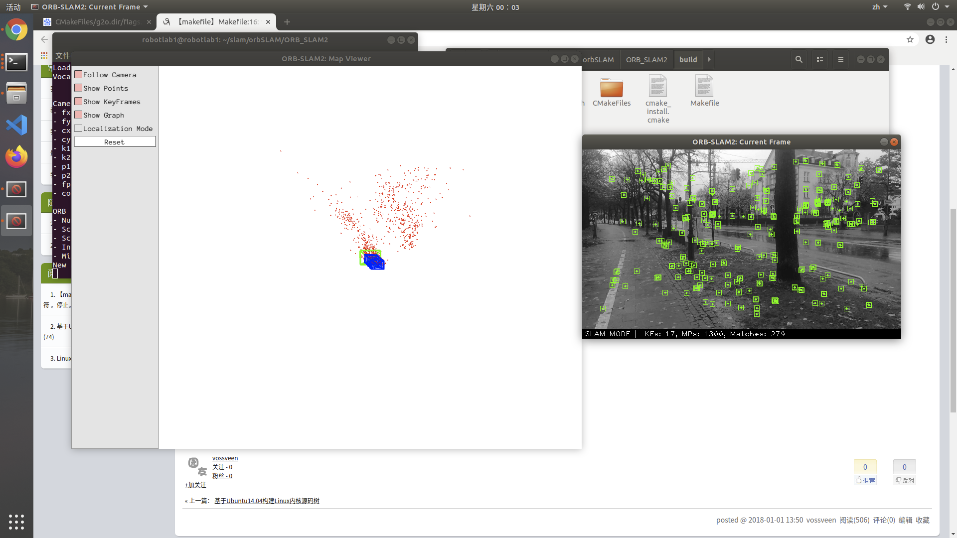 Ubuntu18.04下运行ORB-SLAM2踩坑记_localmapping.cc:719:9: error: ‘usleep’-CSDN博客