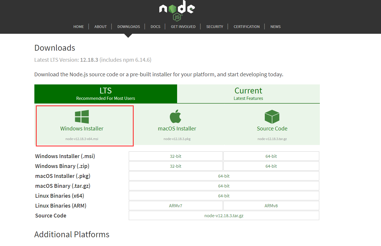 Node.js安装教程_node 12下载-CSDN博客