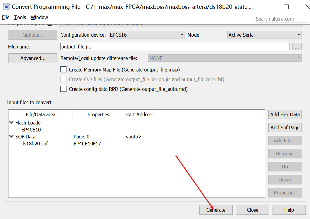 ALTERA FPGA程序固化：程序烧写到flash_altera烧录完怎么运行-CSDN博客