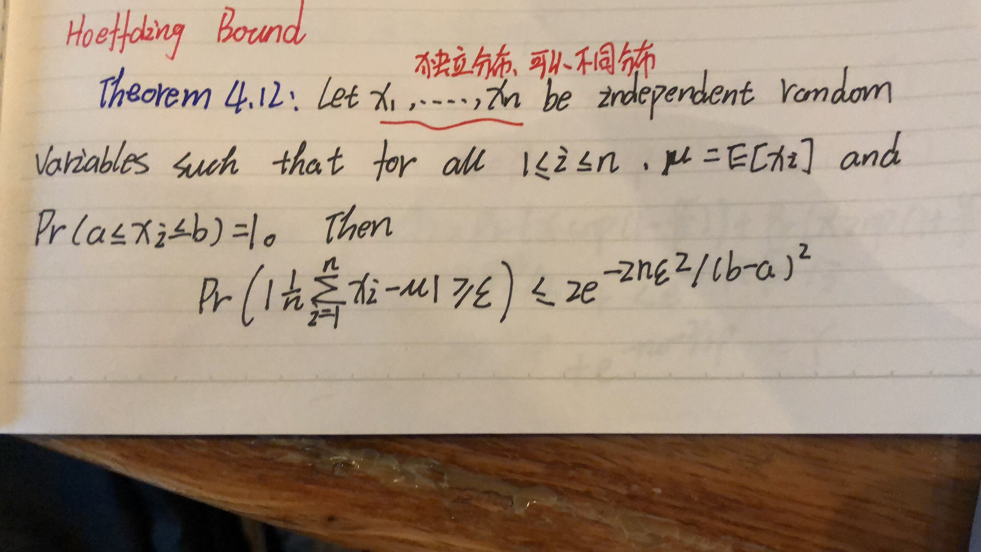 矩函数与切诺夫界（简述Hoeffding Bound）-CSDN博客