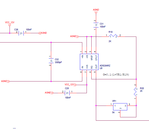 关于差分放大器双电源改单电源问题的讨论（AD628）-CSDN博客