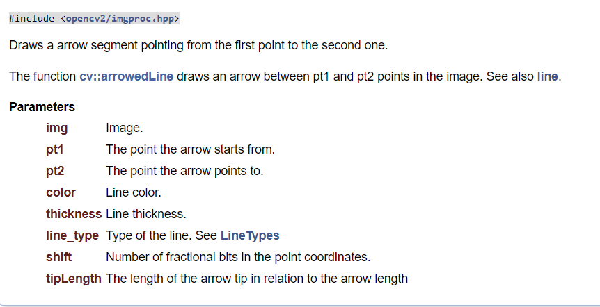 OpenCV绘制箭头线段---函数arrowedLine()使用(C++ Python)-CSDN博客