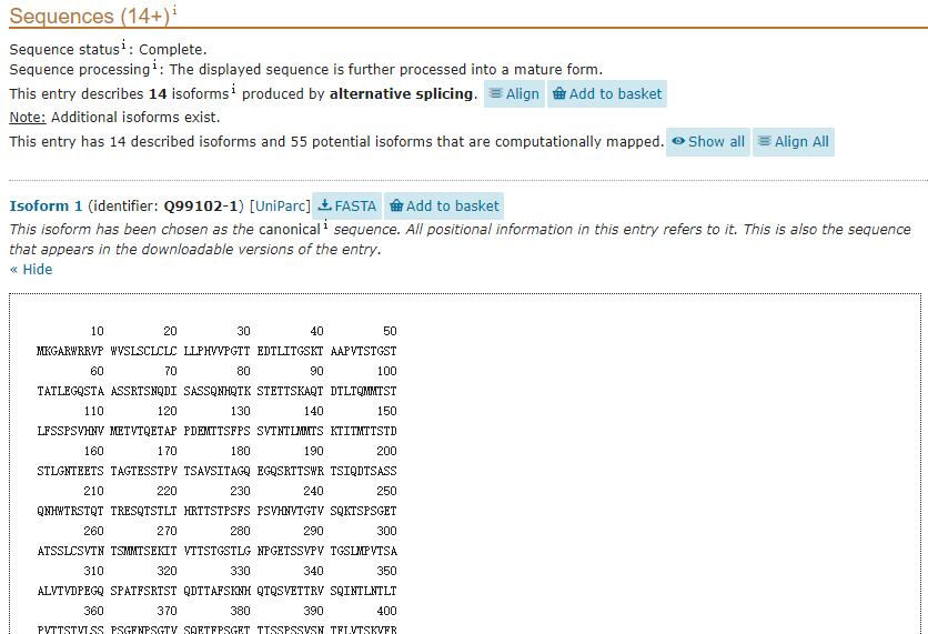 生信分析，通过ensemblID检索对应protein序列_如何知道蛋白名字找到他的ensembl-CSDN博客