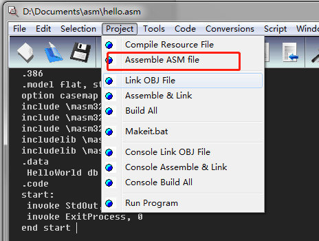 操作系统学习1. x86汇编开发环境_masm-CSDN博客