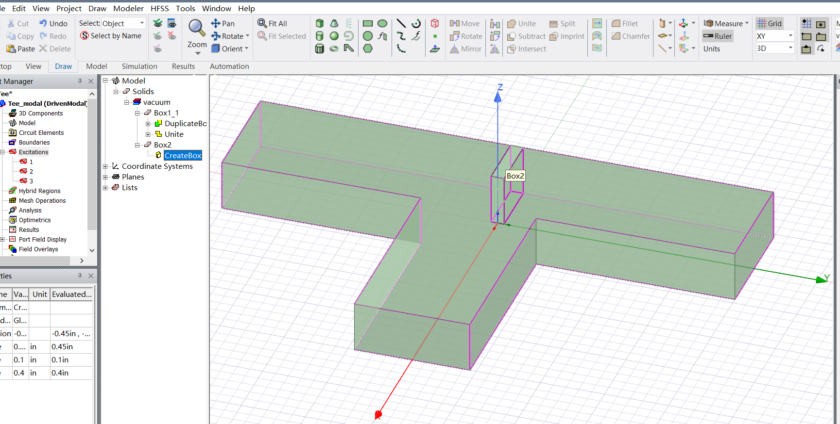 HFSS学习笔记—1.T型波导分析1-CSDN博客