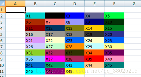 POI设置单元格背景色，IndexedColors 编码 颜色 对照_indexedcolors颜色-CSDN博客