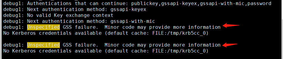 Linux SSH登录慢问题解决_no kerberos credentials available-CSDN博客