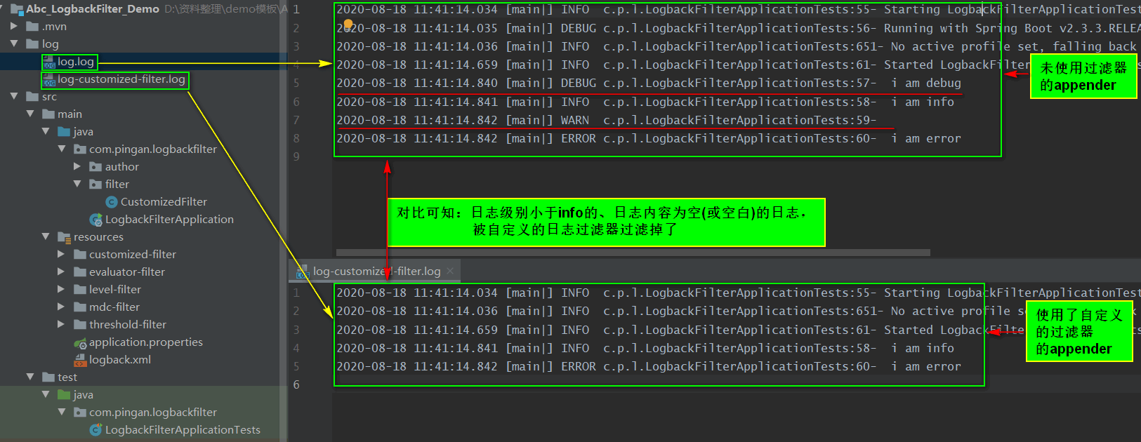 logback使用filter过滤日志_logback filter-CSDN博客