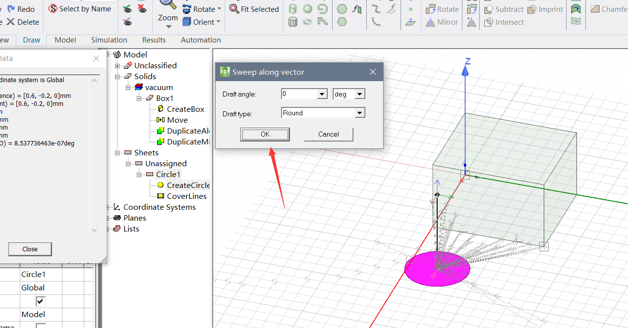 HFSS学习笔记—3.建模操作3_hfss旋转坐标系-CSDN博客