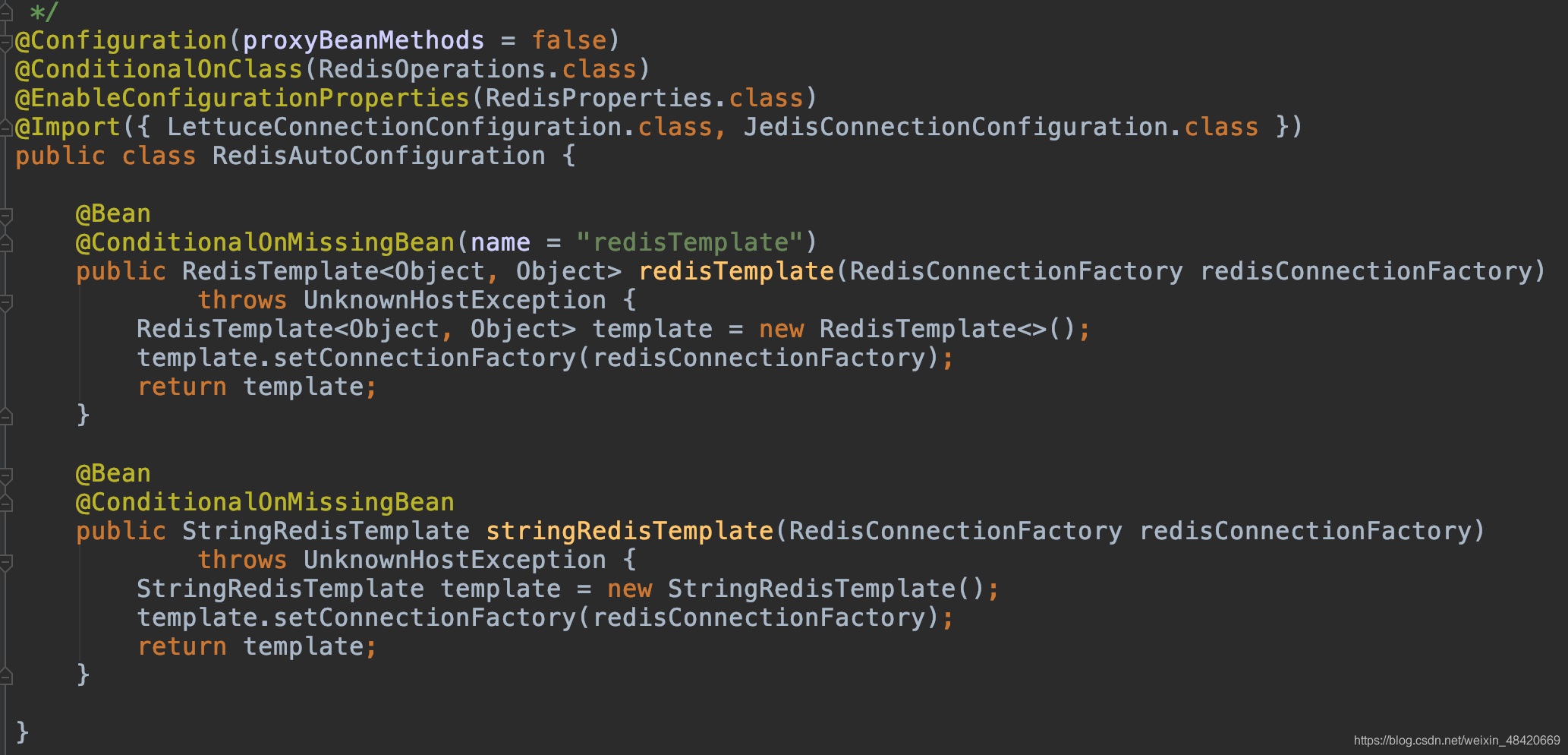 Springboot 自动配置原理之redisautoconfiguration Csdn博客