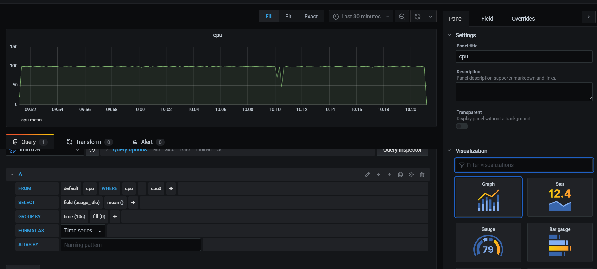 telegraf+grafana+influxDB 监控主机信息以及springboot服务信息_telegraf springboot-CSDN博客