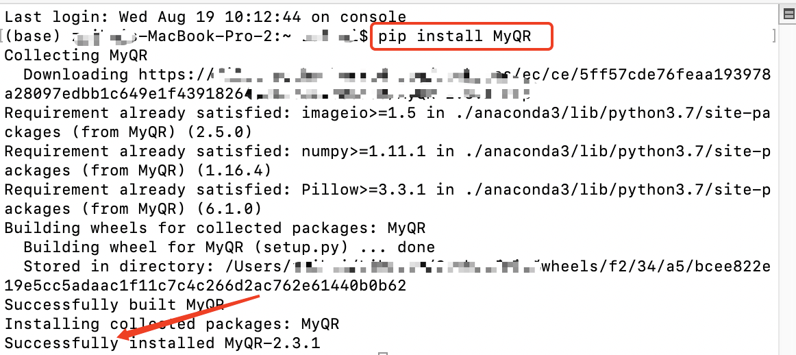 python 中MyQR 库怎么安装_mac添加myqr模块-CSDN博客