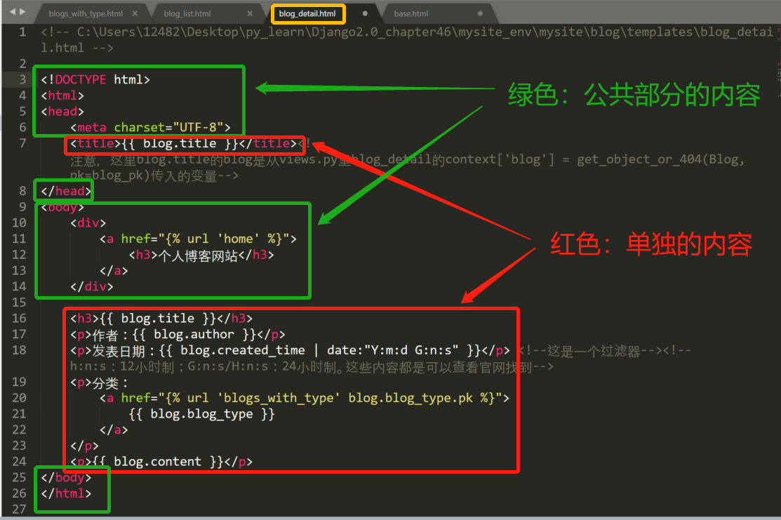 【Django2.0学习笔记】09.模板嵌套_django 模版语法 嵌套-CSDN博客