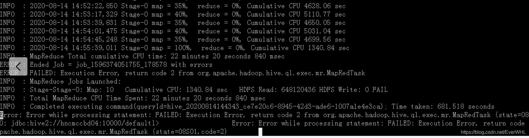 Hive Insert Overwrite Table 报错解决方案hive Insert Overwrite Table报错 Csdn博客