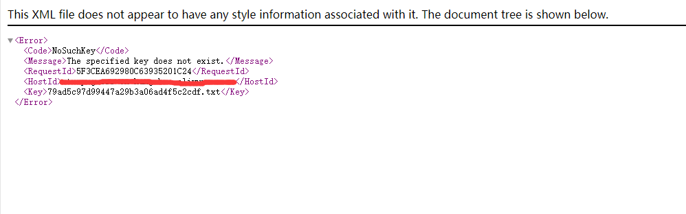 The specified key does not exist.-CSDN博客
